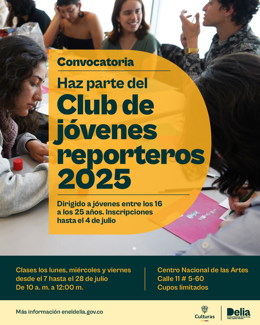 Jovenes Reporteros – 2025 – Centro Nacional de las Artes Delia Zapata ...