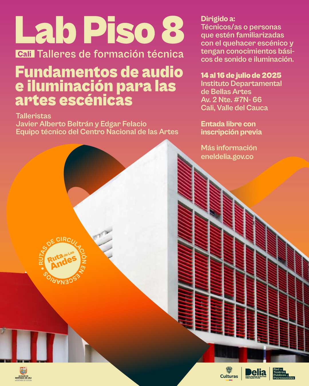 Cali – LAB Piso 8 – Talleres de formación técnica Fundamentos de audio ...