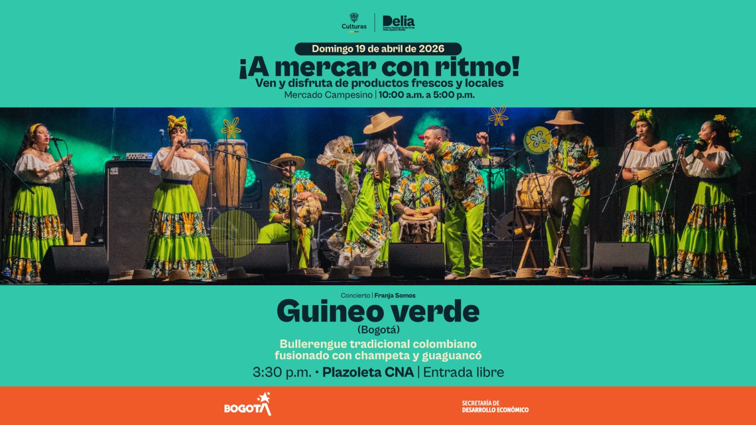 Mercado Campesino y la agrupación Guineo verde
